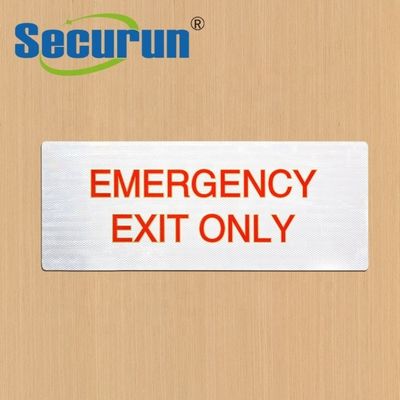 Self Luminous Aluminum Emergency Evacuation Signs Fire Escape Plan Symbols