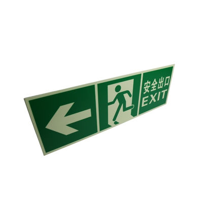 Fluorescent Emergency Evacuation Symbols Hotel Fire Evacuation Signs