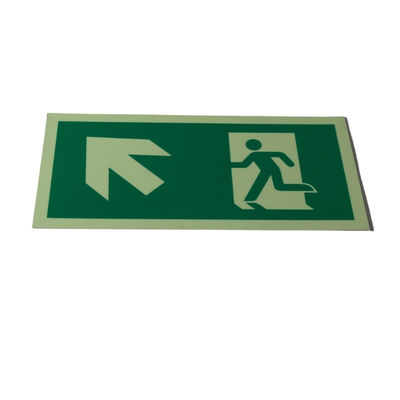 Self Luminous Aluminum Emergency Evacuation Signs Fire Escape Plan Symbols